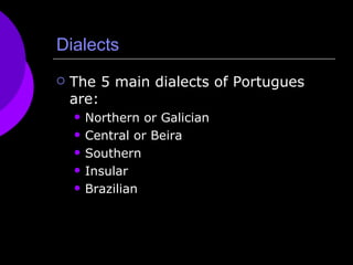 Portugal’S Language | PPT