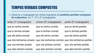 PORTUGUÊS 1 - Aula 12 - Verbos - Tempos Verbais | PDF