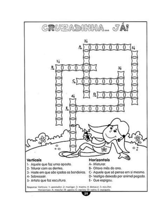 Portugues Atividade Cruzadinhas Ortografia Gramática Textos 5º ano ...