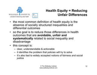 Blueprint for Action on the Social Determinants of Health and Health ...