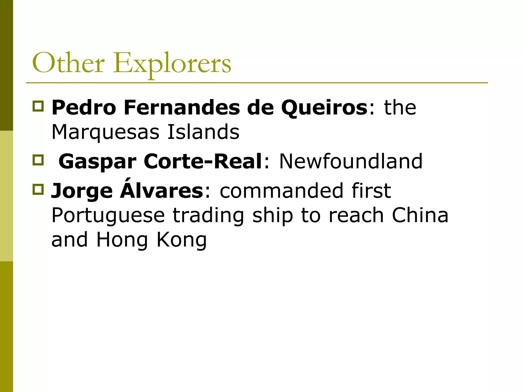 Portuguese Explorers | PPT
