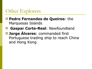 Portuguese Explorers | PPT