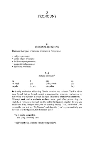 Portuguese an essential grammar | PDF