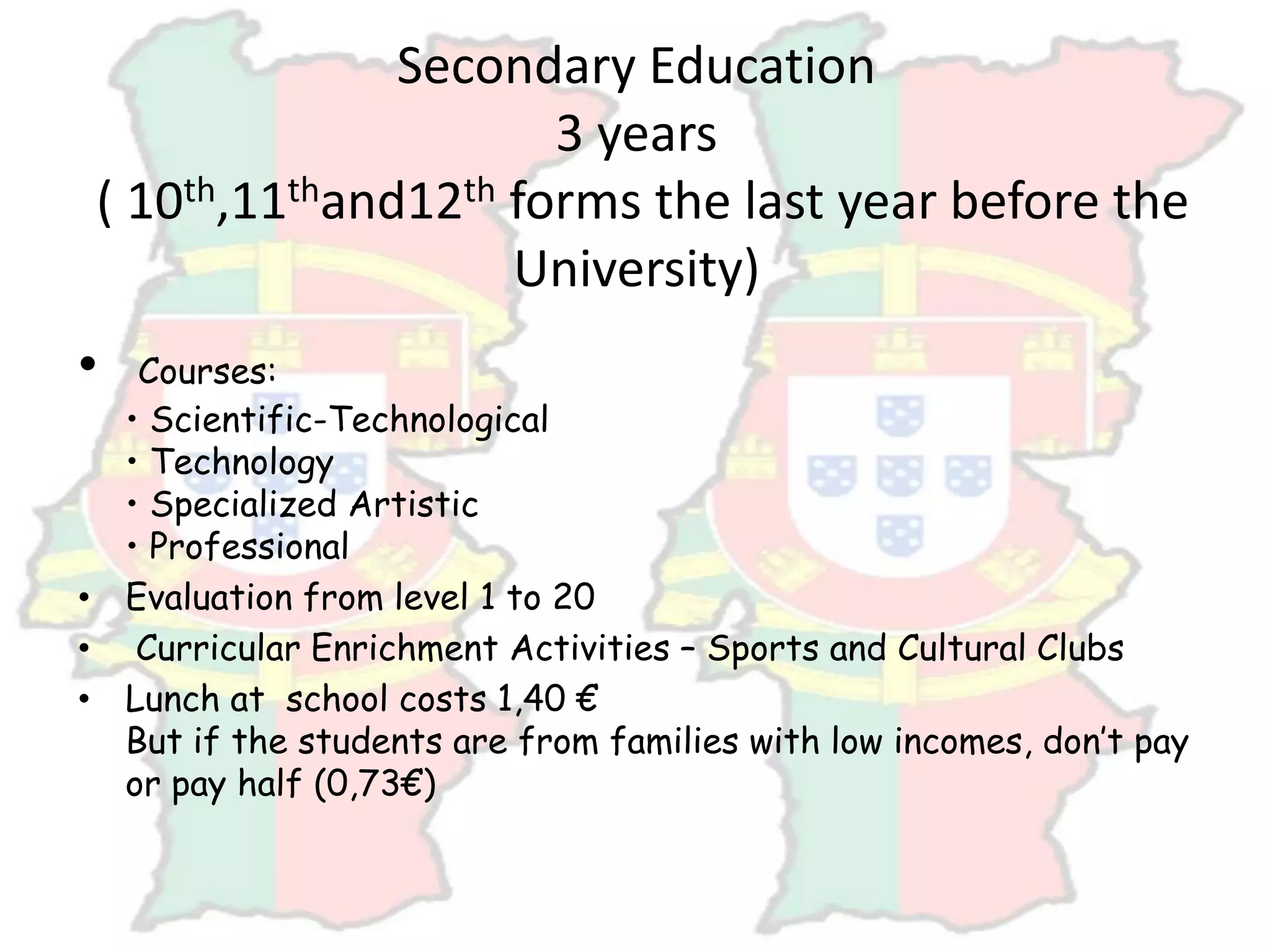 Portuguese education system | PPT | Free Download
