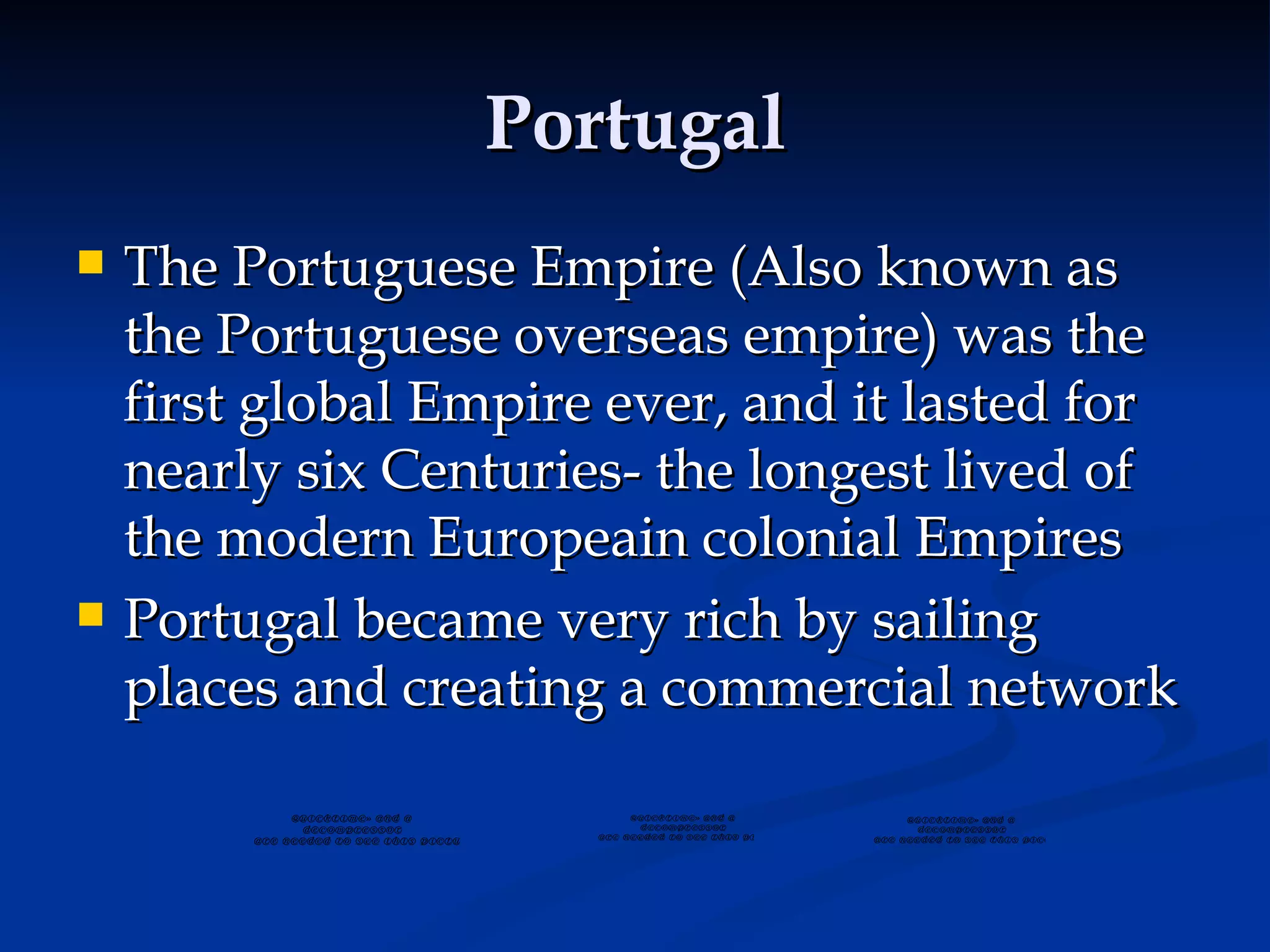 Portuguese empires | PPT