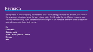 Portuguese slide by slide | PPTX