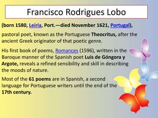 Portuguese writers and their works | PPTX