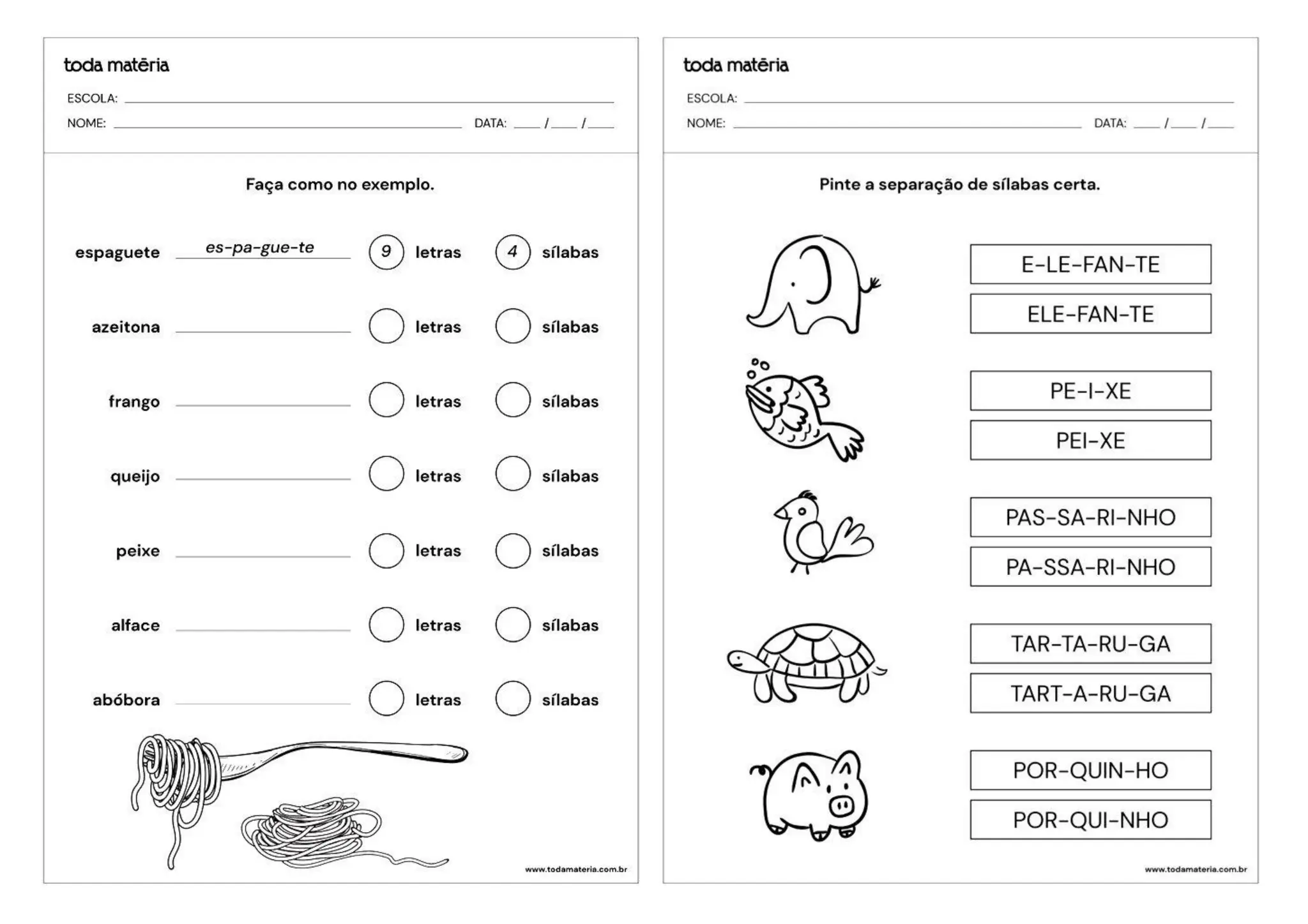 revisão de português para segundo ano do fundamental | PDF