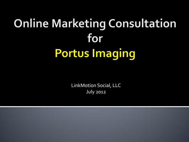 Portus imaging consultation | PPT
