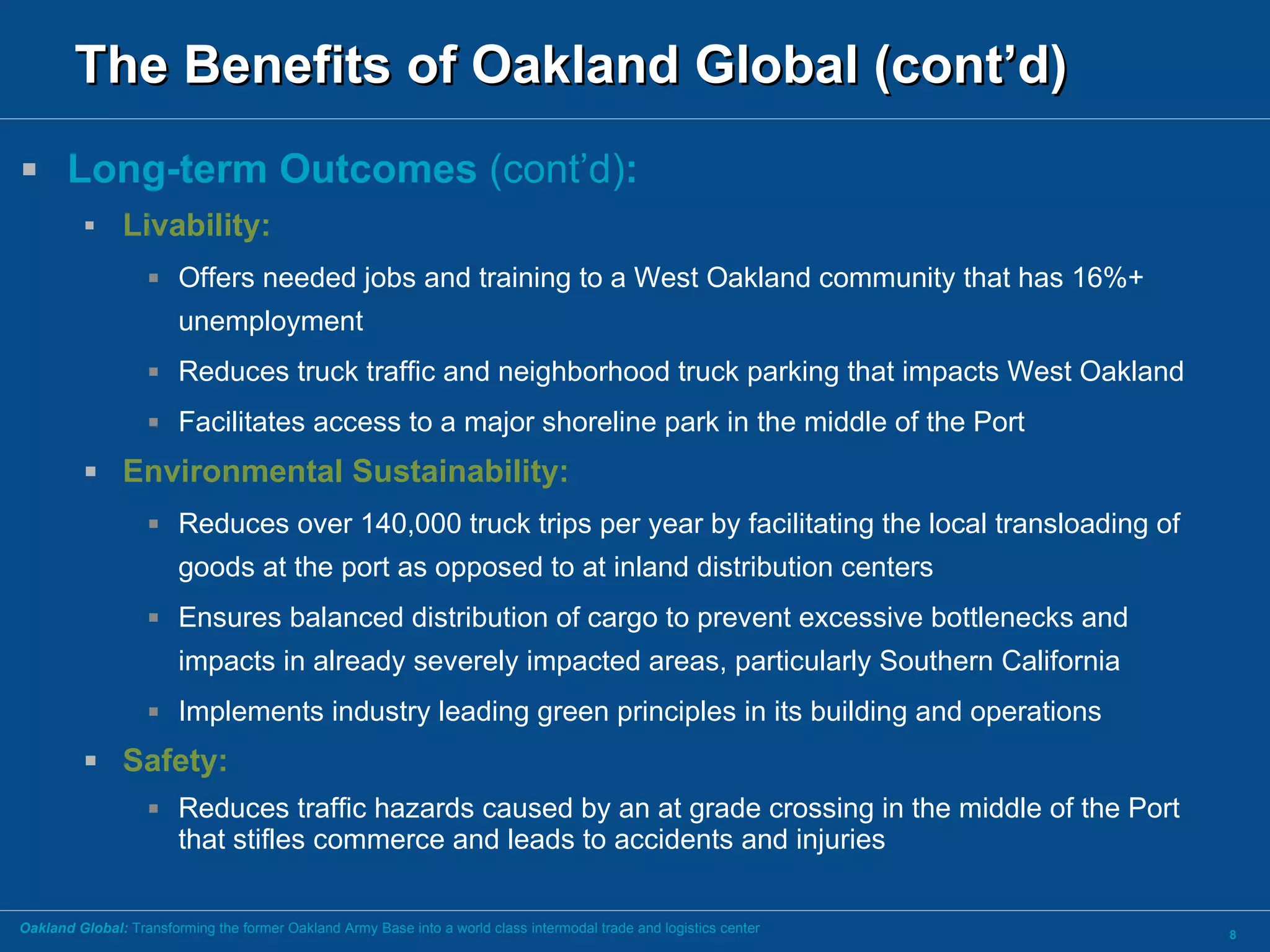 Oakland Global TIGER III Presentation | PPT