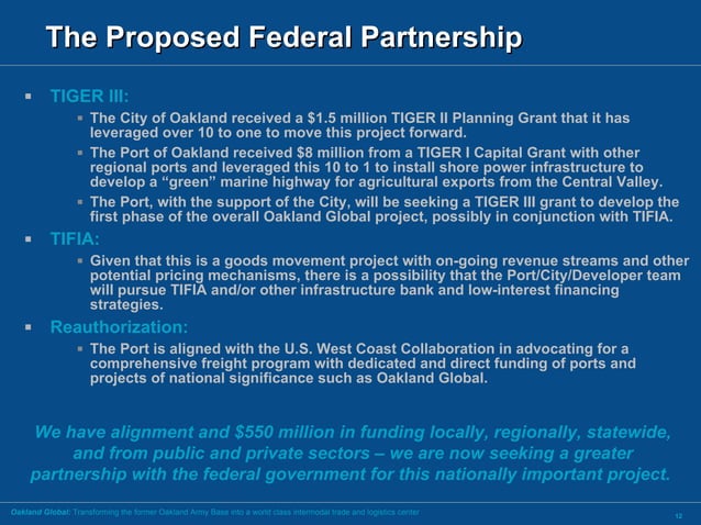 Oakland Global TIGER III Presentation | PPT