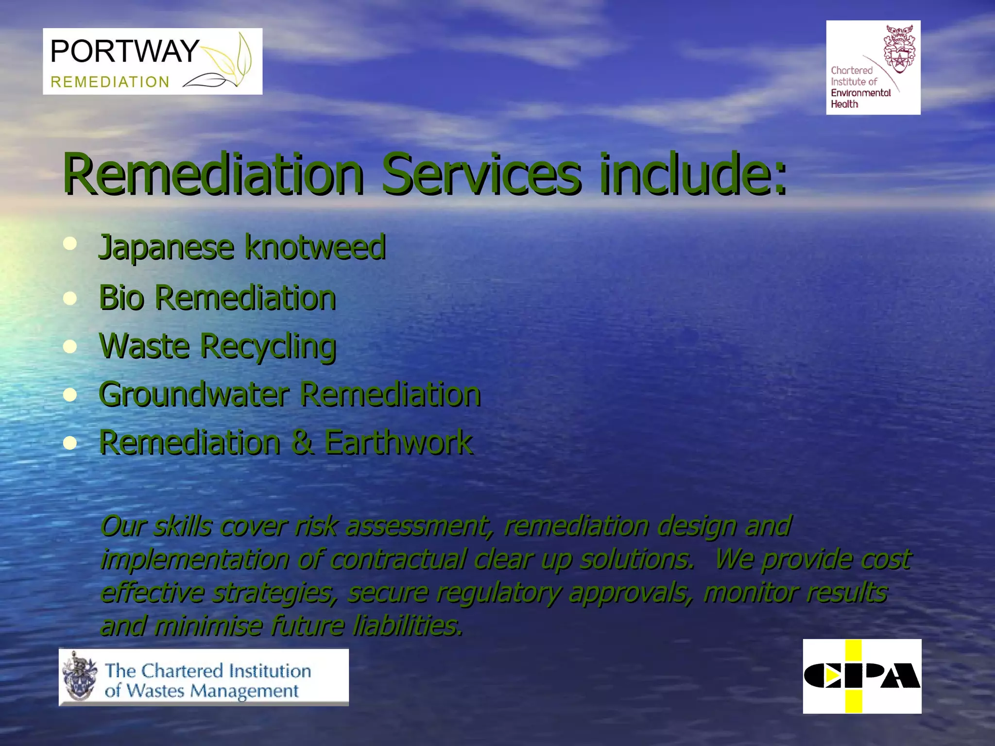 Portway Remediation Presentation 2010 | PPT