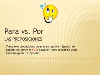 Por vs para[1] | PPT