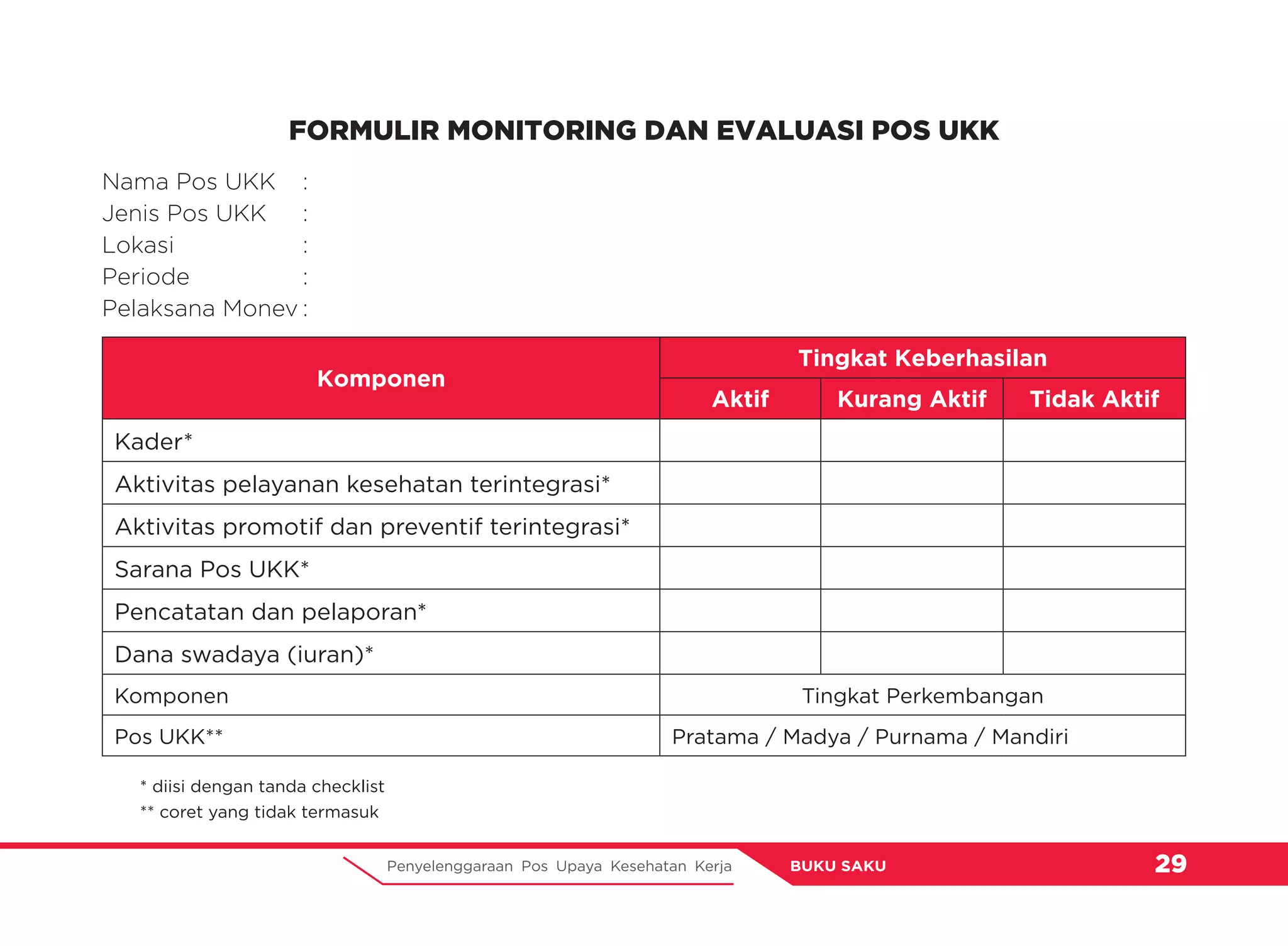 BUKU SAKU POS UKK | PDF
