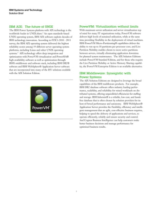 AIX Solution Editions | PDF