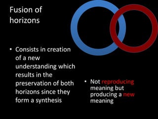 Philosophy of Science - Hermeneutics | PPTX