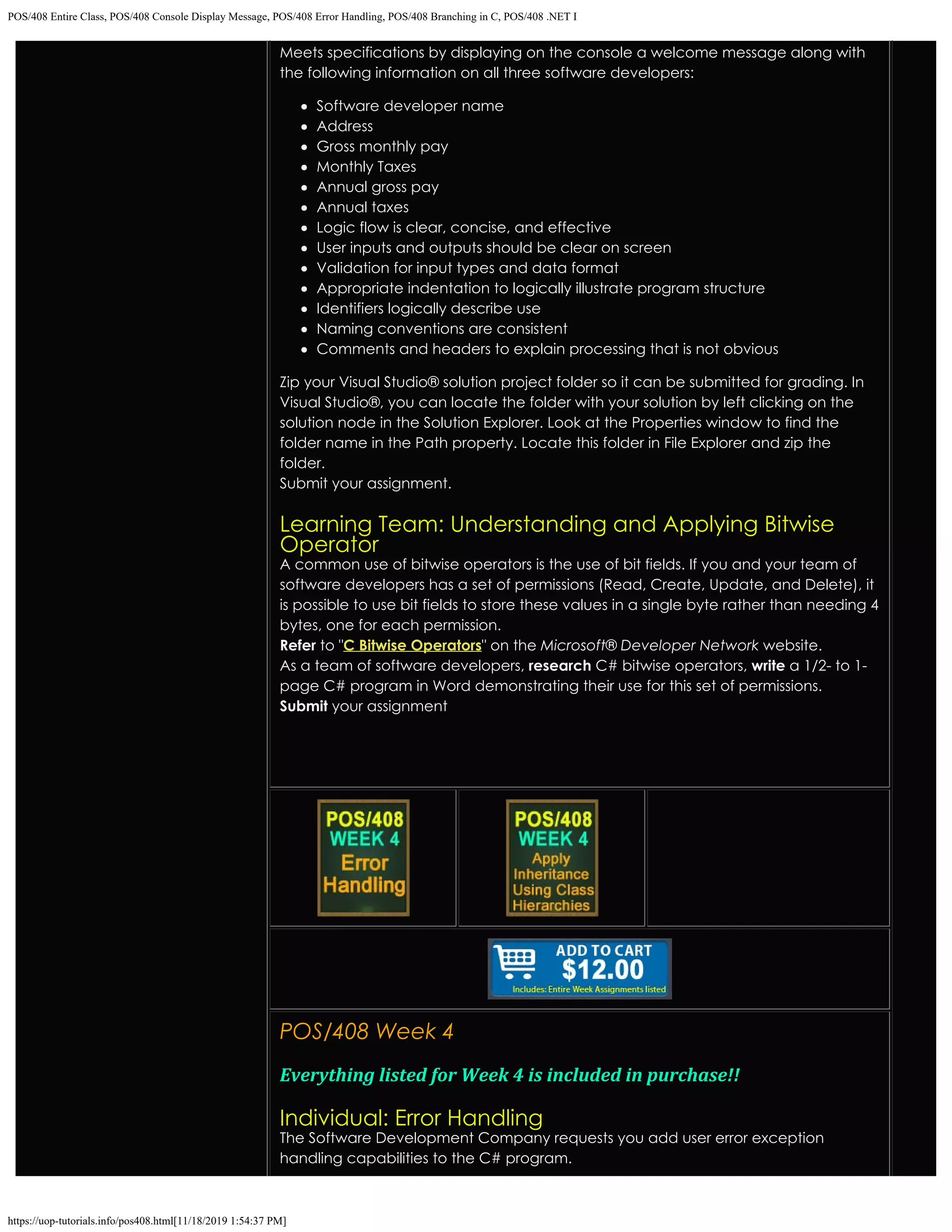 POS/408 ENTIRE CLASS UOP TUTORIALS | PDF