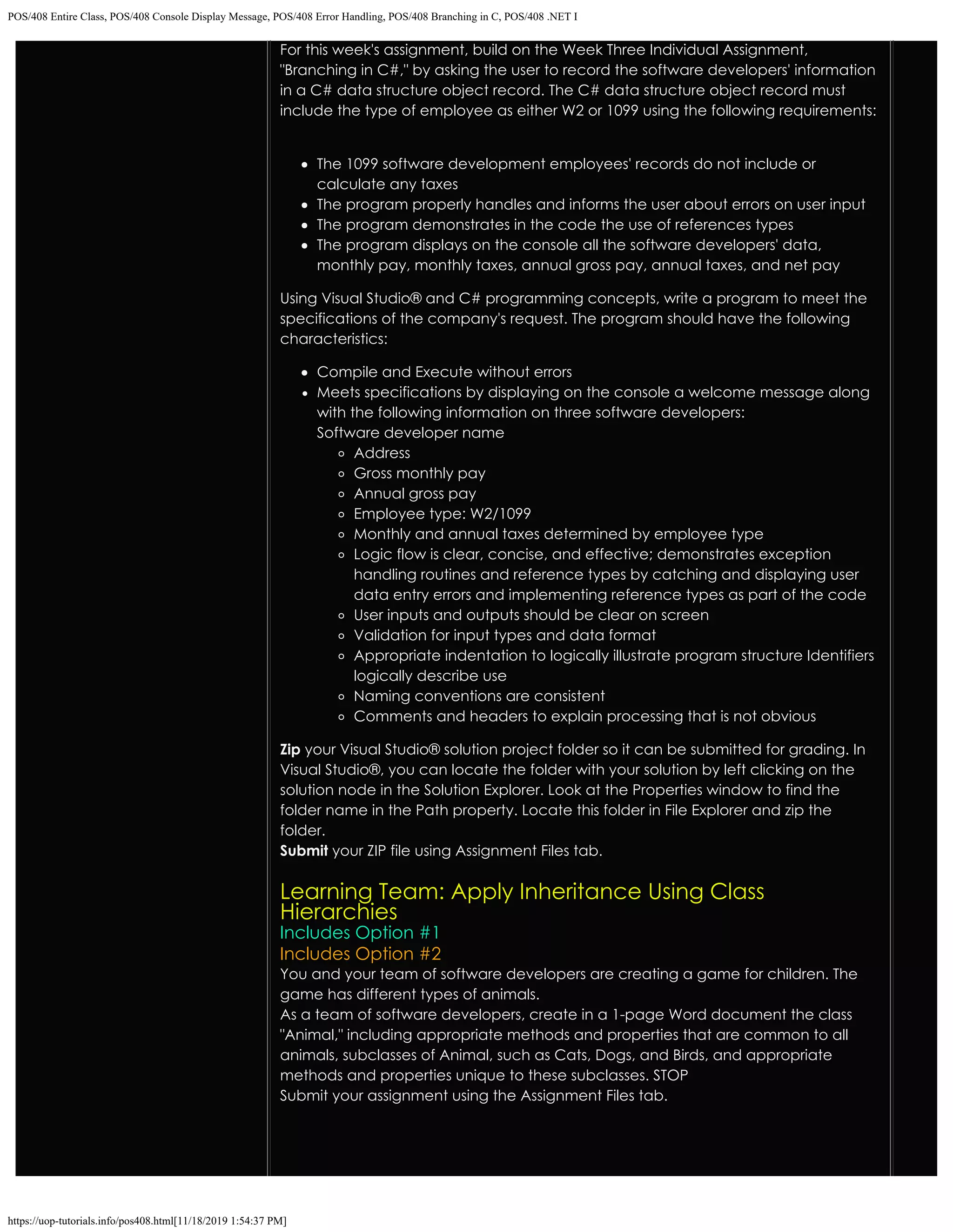 POS/408 ENTIRE CLASS UOP TUTORIALS | PDF