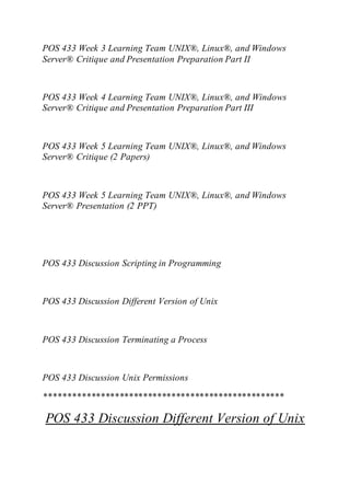 POS 433 Enhance teaching - snaptutorial.com | PDF