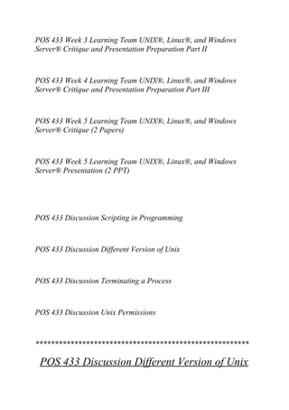 Pos 433 Exceptional Education-snaptutorial.com