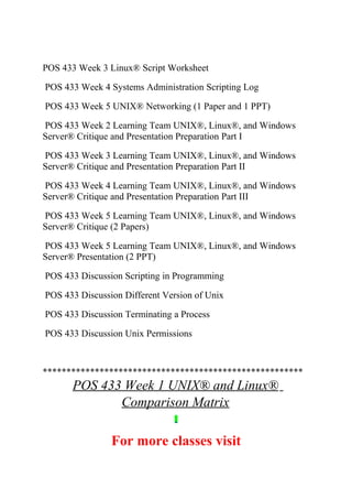 Pos 433 Exceptional Education-snaptutorial.com