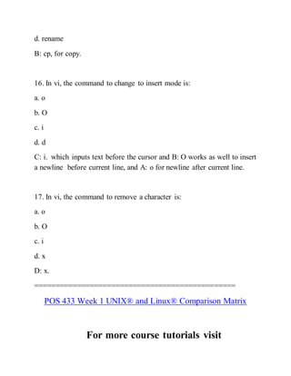 POS 433 Creative and Effective/newtonhelp.com