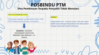 Pos Pembinaan Terpadu Penyakit Tidak Menular | PPT