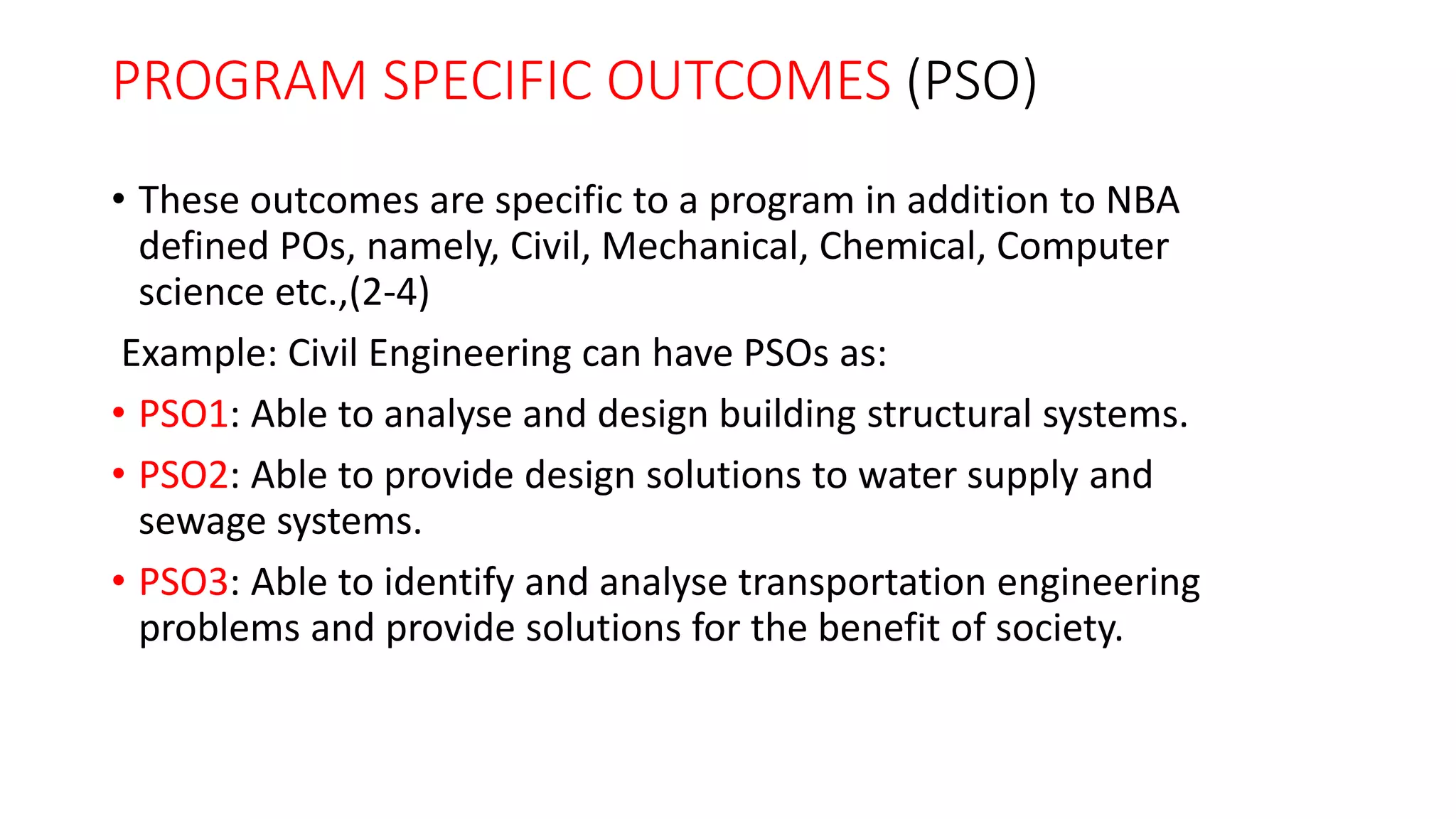 NBA : CO PO Mapping | PPTX