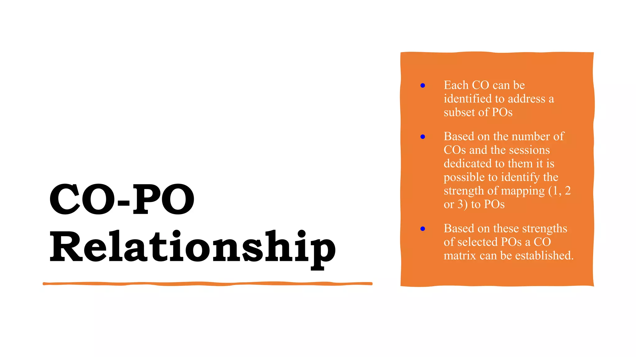 NBA : CO PO Mapping | PPTX