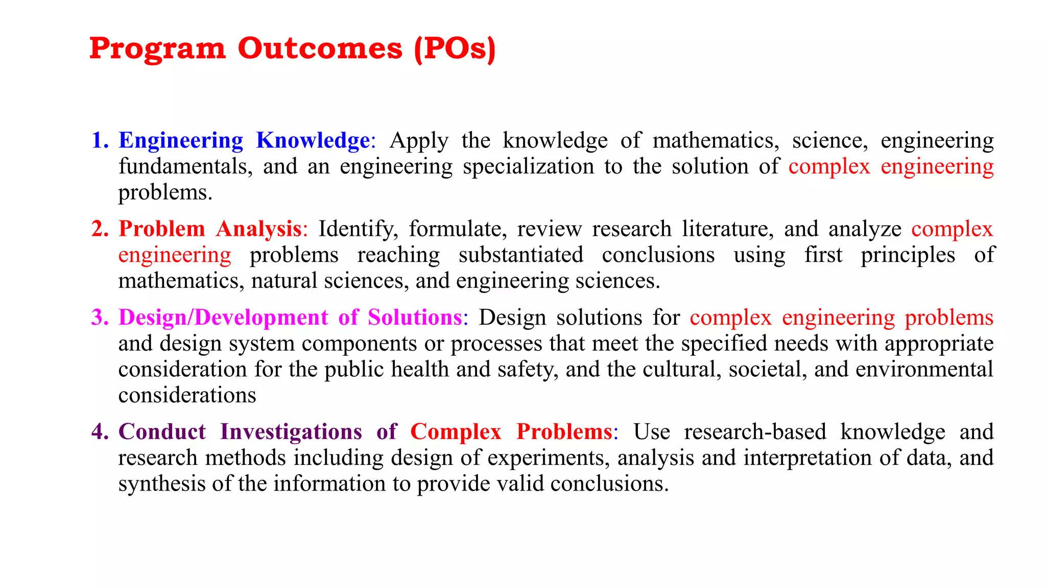 POS COs and Mapping.pdf | Educational Assessment | Education
