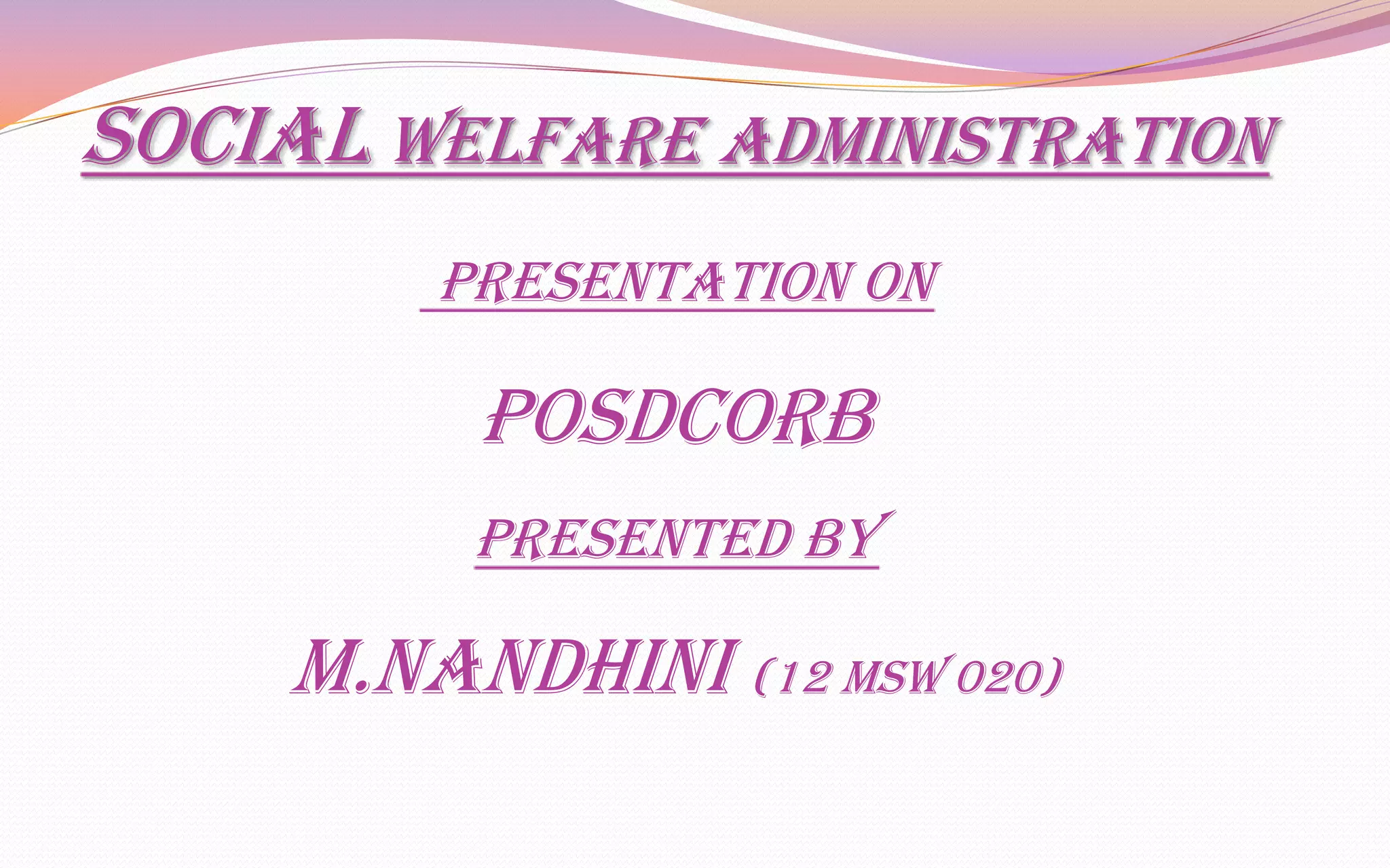Posdcorb | PPTX