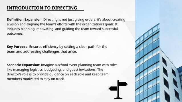 POSDCORB Direction Final.pptxjdndbd. dhdud | PPT