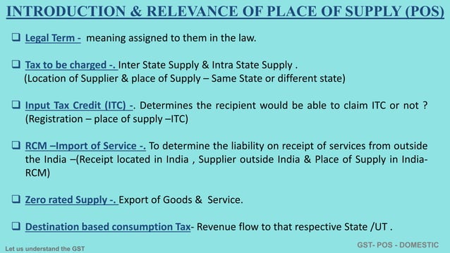 GST PLACE OF SUPPLY SERVICE -SECTION12 IGST | PDF | Geography | Science