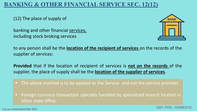 GST PLACE OF SUPPLY SERVICE -SECTION12 IGST | PDF | Geography | Science