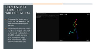 Pose Extraction for Real-Time Workout Assistant: Milestone 3 | PPT | Free Download