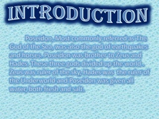 ποσειδώνας Poseidon | PPTX | Astrology | Religion & Spirituality