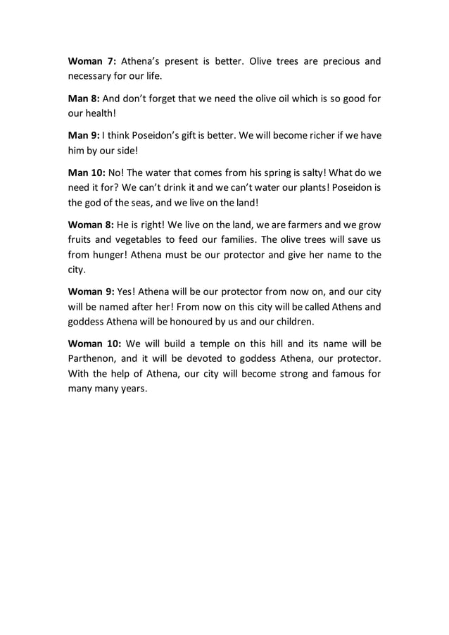 Poseidon and athena | PDF