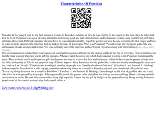 Poseidon Description | PDF