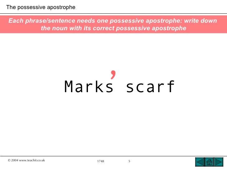 Posessive Apostrophe2