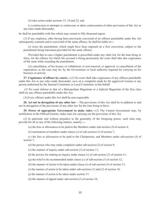 POSH Act 2013 (PREVENTION, PROHIBITION AND REDRESSAL of Sexual ...