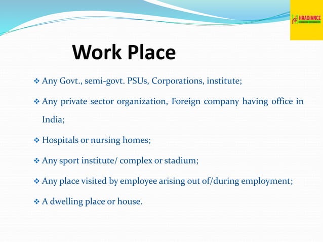 PoSH Act.pptx | Crime & Harmful Acts to Individuals, Society & Human ...