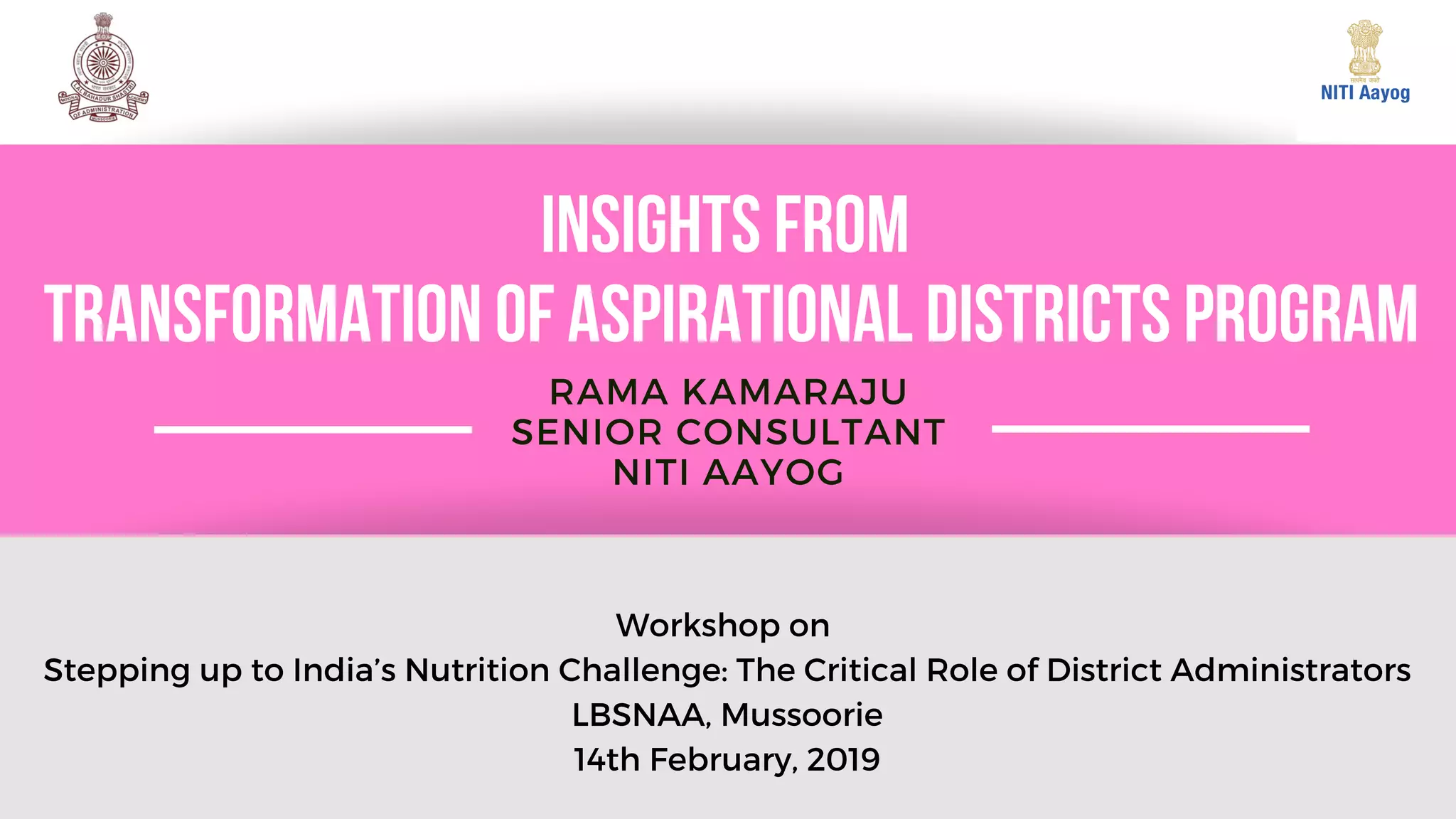 Day 2 - Transformation of Aspirational Districts | PDF