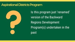Day 2 - Transformation of Aspirational Districts | PDF