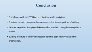 POSH Compliance Checklist: A Guide for HR and Employers | PPTX
