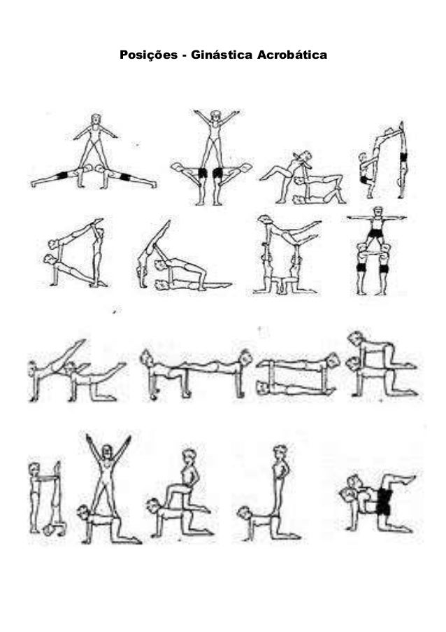 Posicões ginástica-acrobática