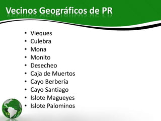 Posición geográfica de pr | PPTX