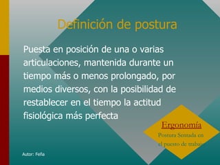 Posicion sedente | PPT