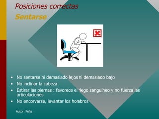 Posicion sedente | PPT
