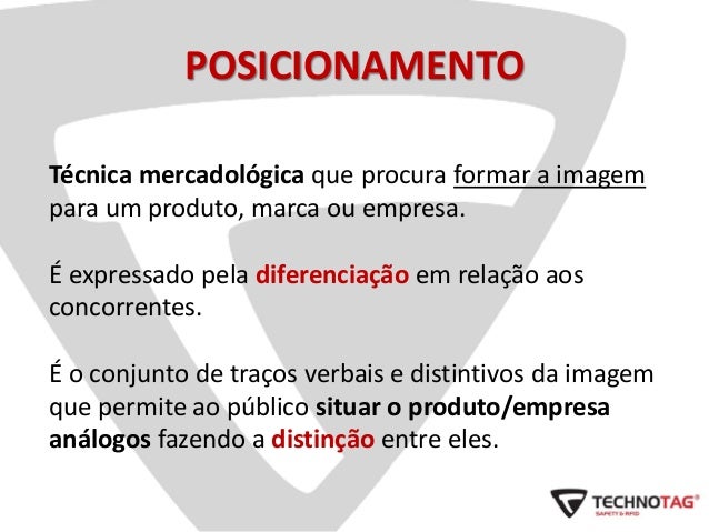 Posicionamento Em Marketing