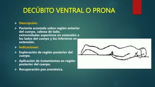 posiciones mas usadas en examenes y tratamientos | PPTX
